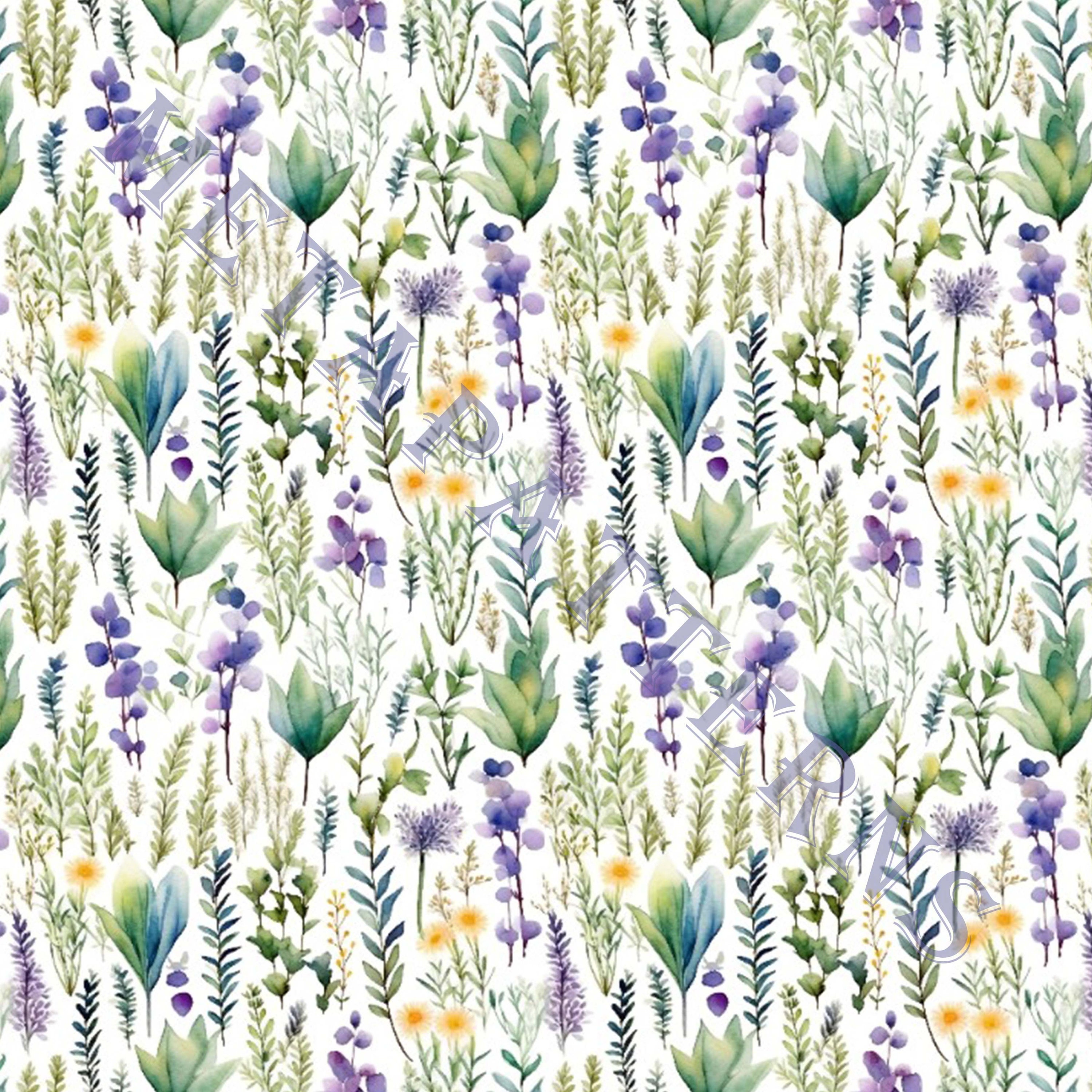 Plants #3, SEAMLESS Patterns - Digital Paper - 1 Design - 3600 X 3600 ...