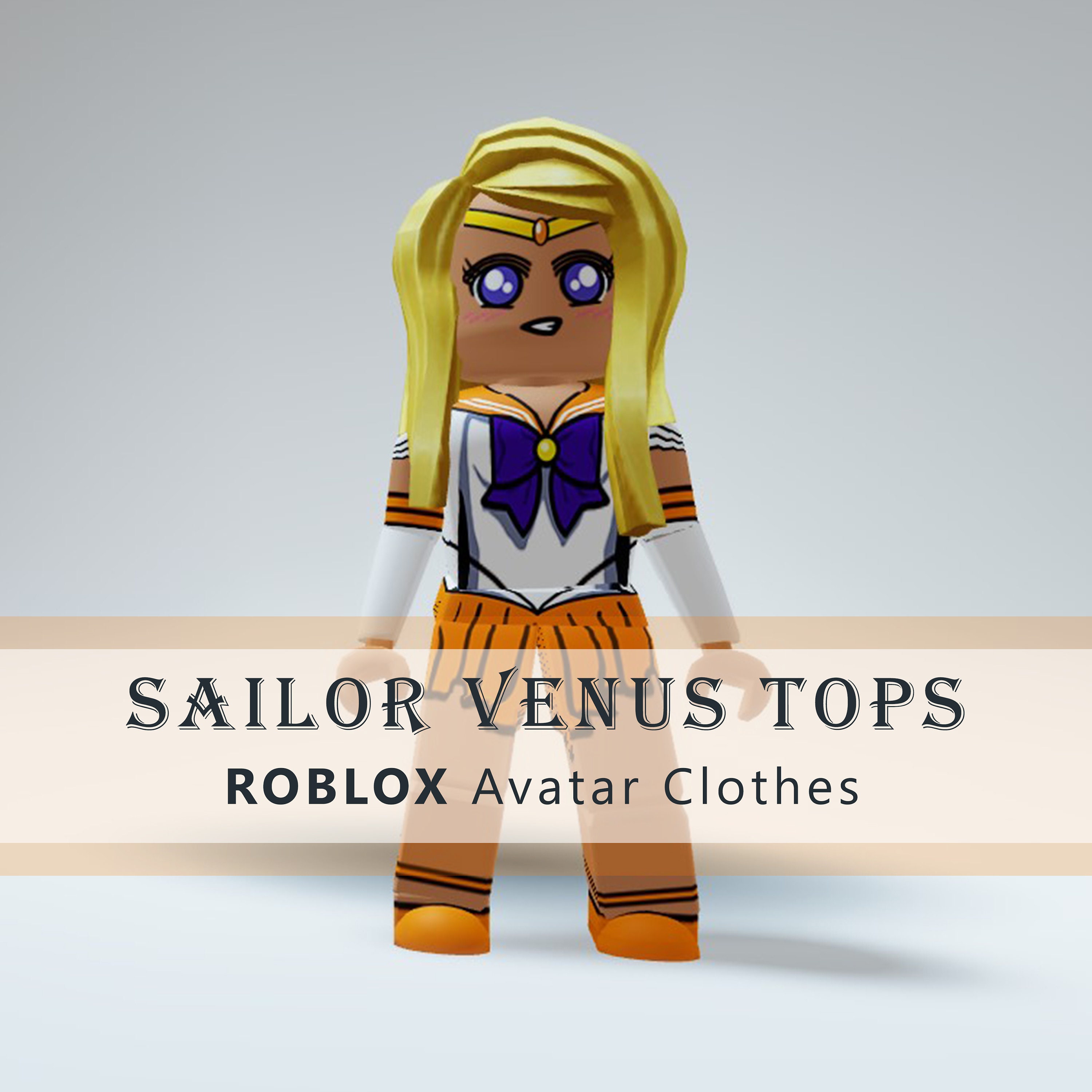 ROBLOX Sailor Venus Uniform TOPS - Avatar Clothes - Digital Paper - 1 ...