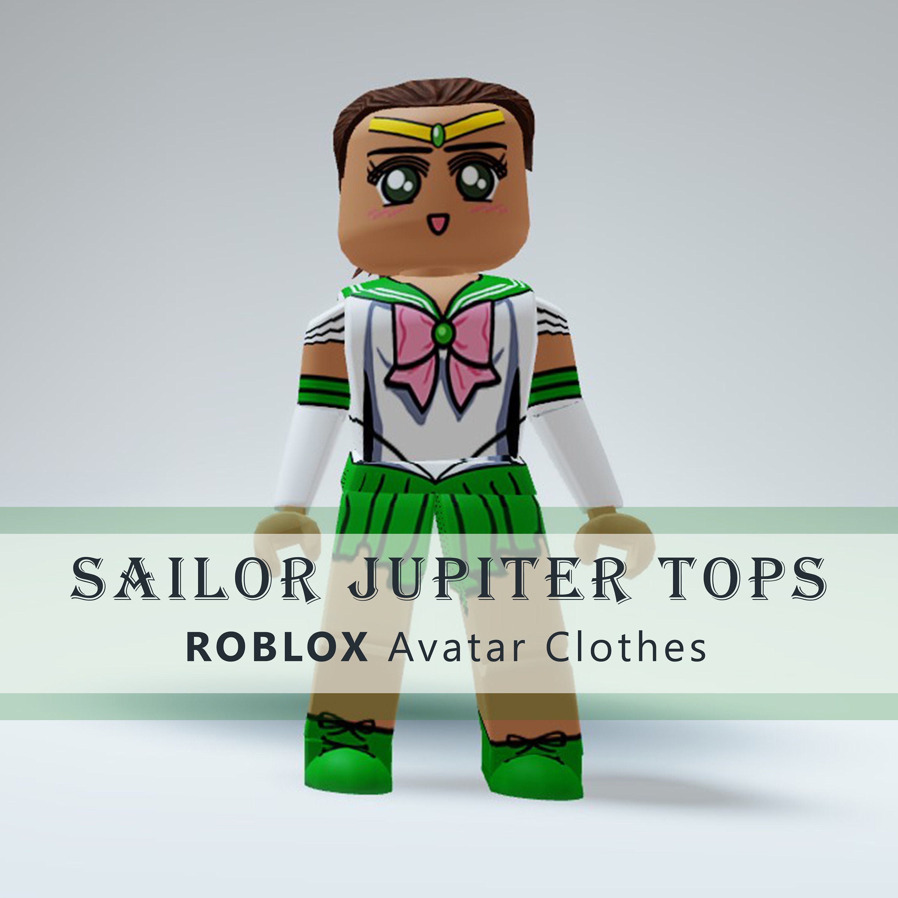 ROBLOX Sailor Jupiter Uniform TOPS - Avatar Clothes - Digital Paper - 1 ...