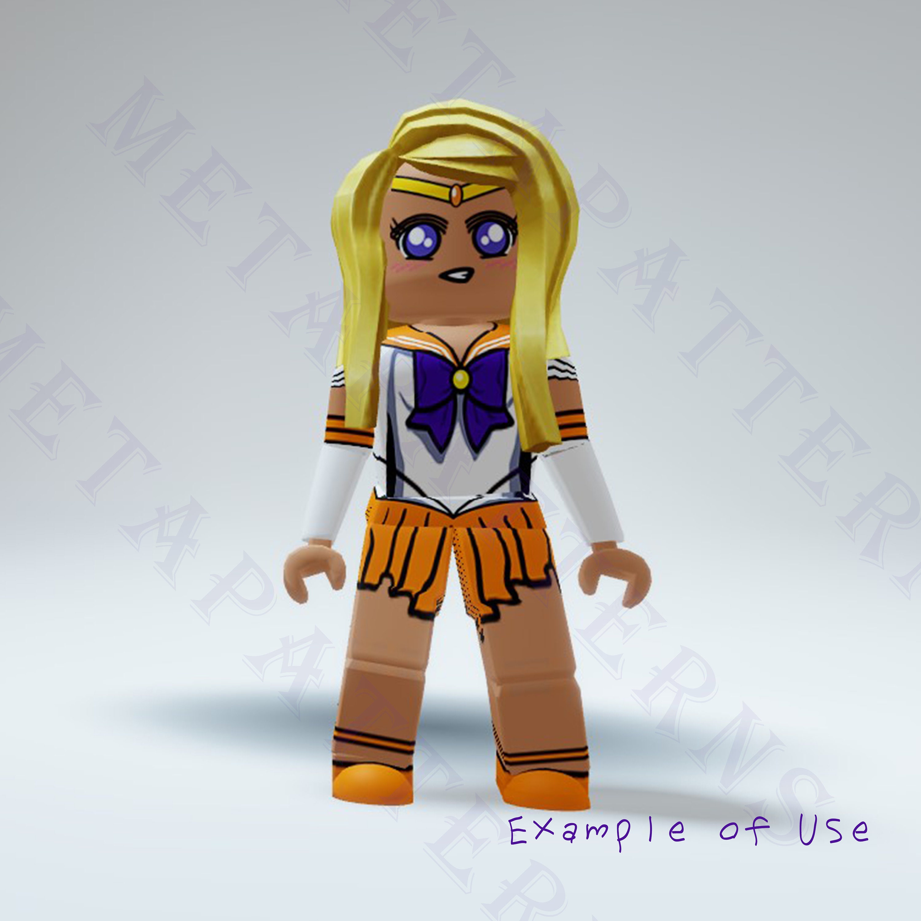 ROBLOX Sailor Venus Uniform SKIRTS & HEELS - Avatar Clothes - Digital ...