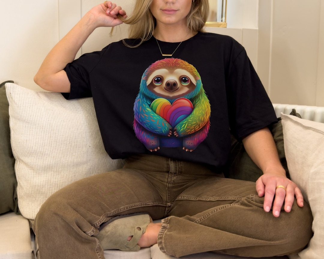 Funny Sloth Shirt, Sloth T Shirt, Cute Animal Tee, Animal Lover Shirt ...