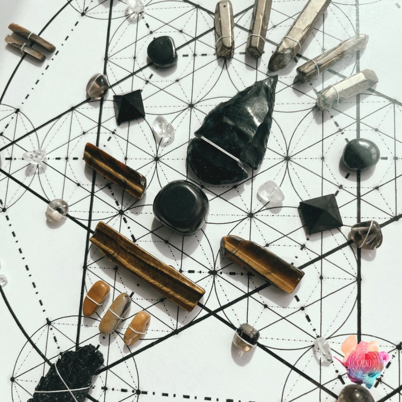 Power & Strength Crystal Grid - Etsy