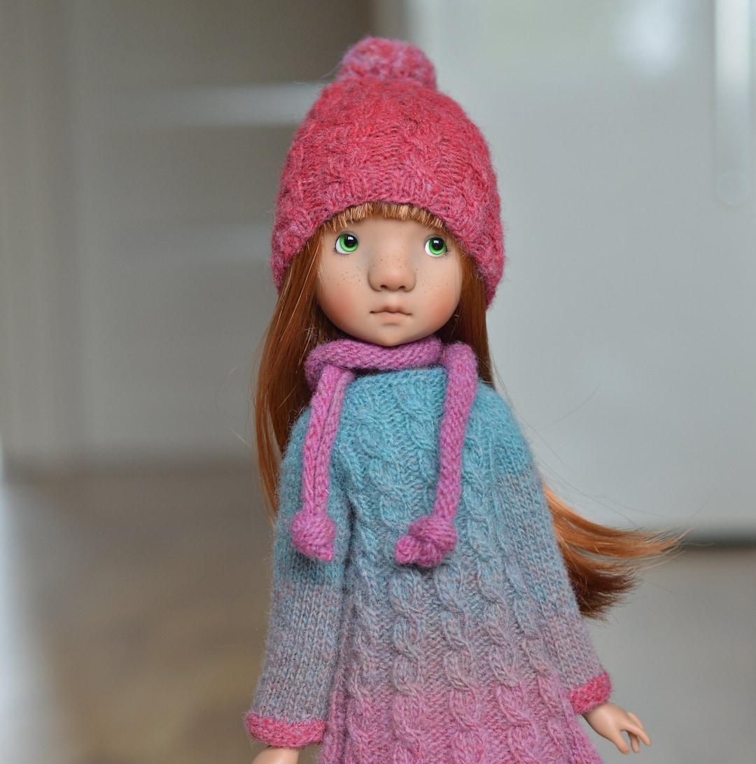 Moppiedolls Zoe/robin Hand Knit Clothes, MSD Knitted Set, Warm Cosy ...