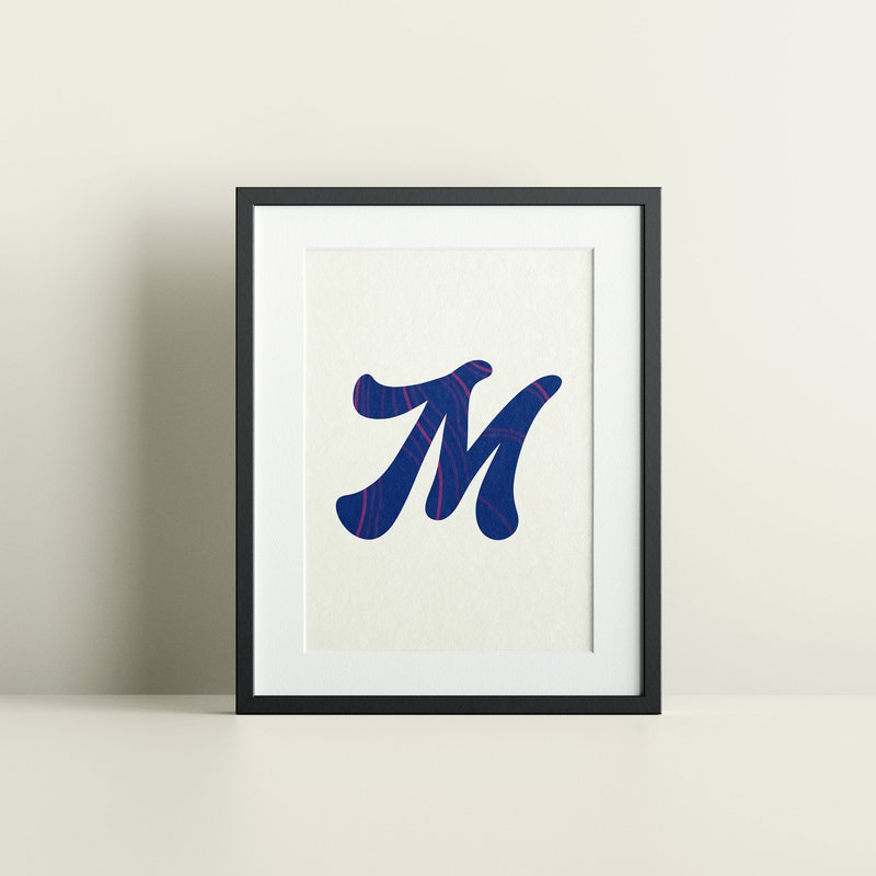 Letter M Print - Etsy