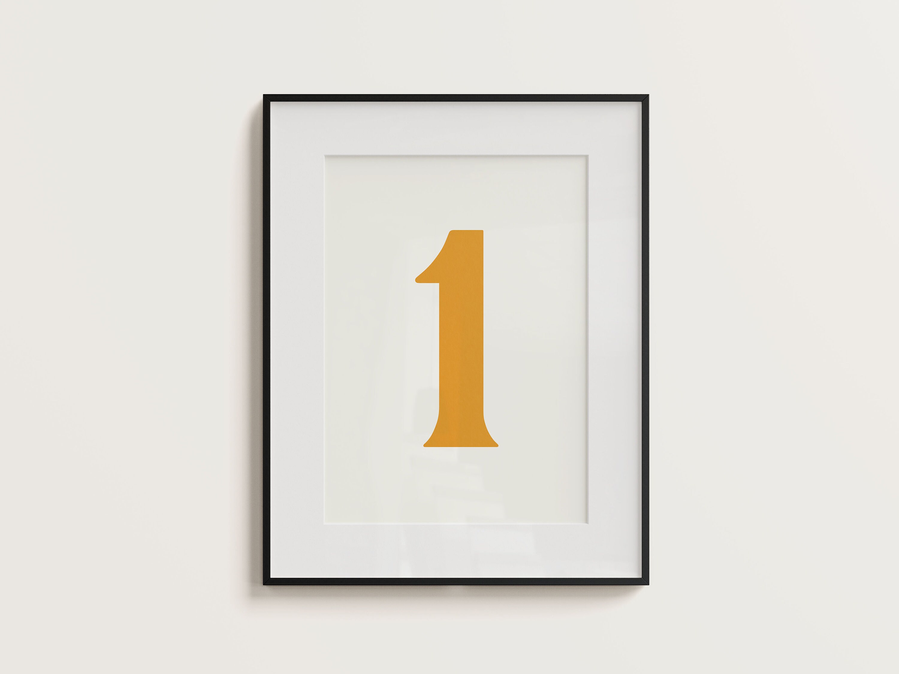 Number 1 DIGITAL PRINT, Cute Number Wall Art for Learning or Design ...