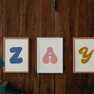 FULL ALPHABET (digital Prints), Full Set 26 Letters Wall Art for ...