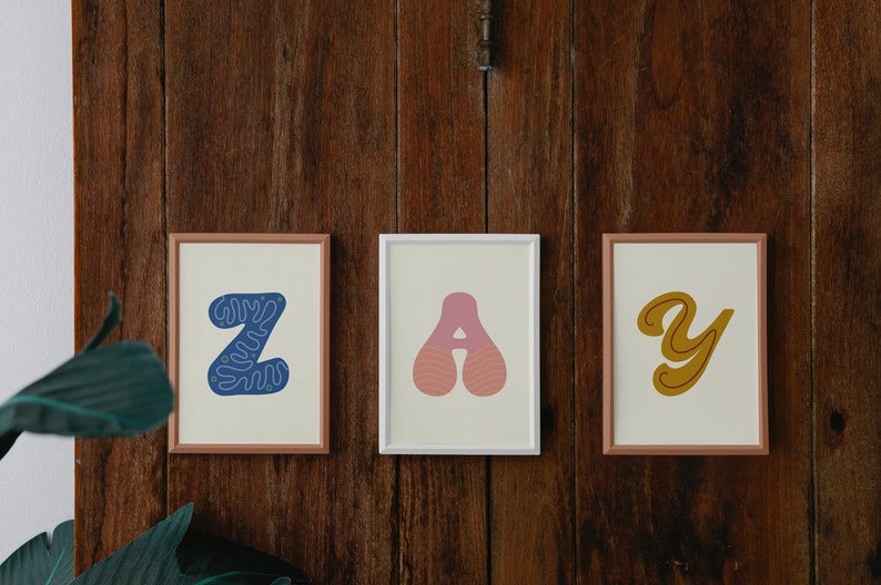 FULL ALPHABET (digital Prints), Full Set 26 Letters Wall Art for ...