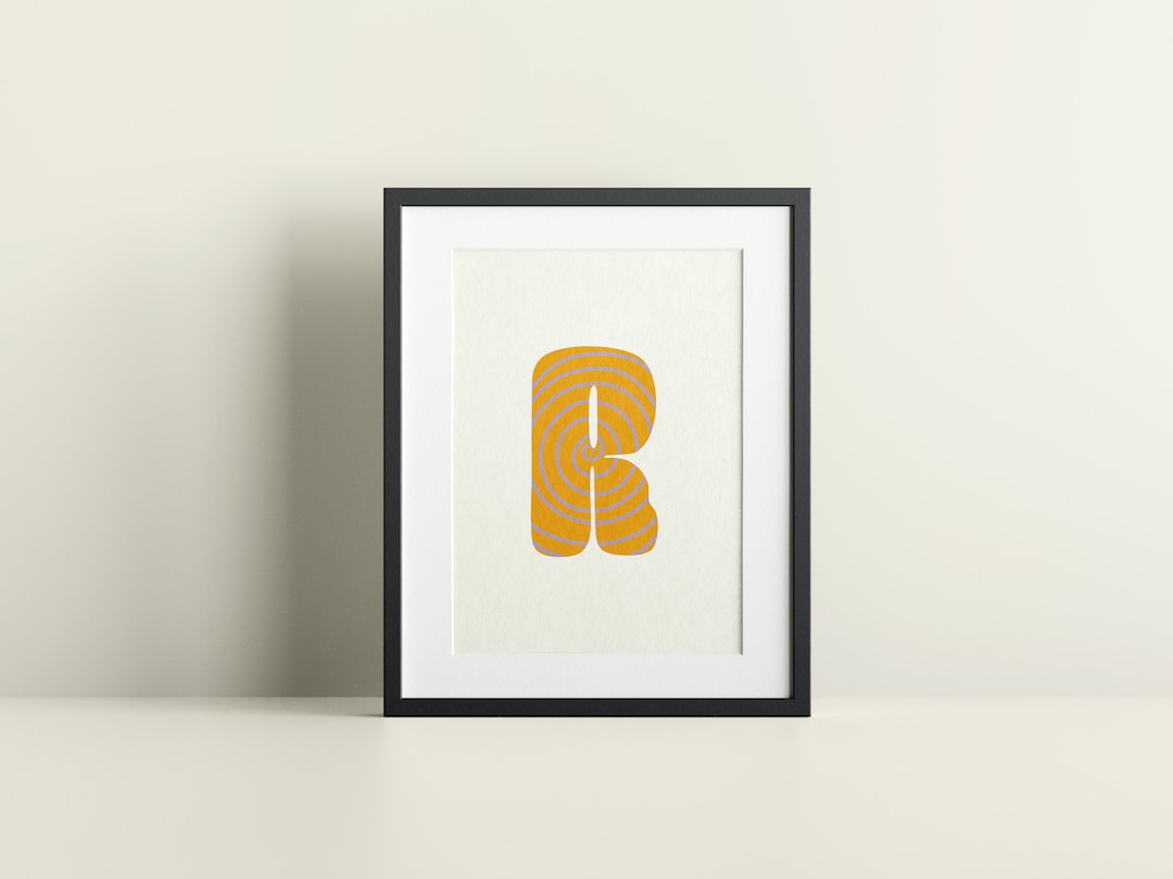 Letter R DIGITAL PRINT, Cute Alphabet Wall Art for Learning or Design ...