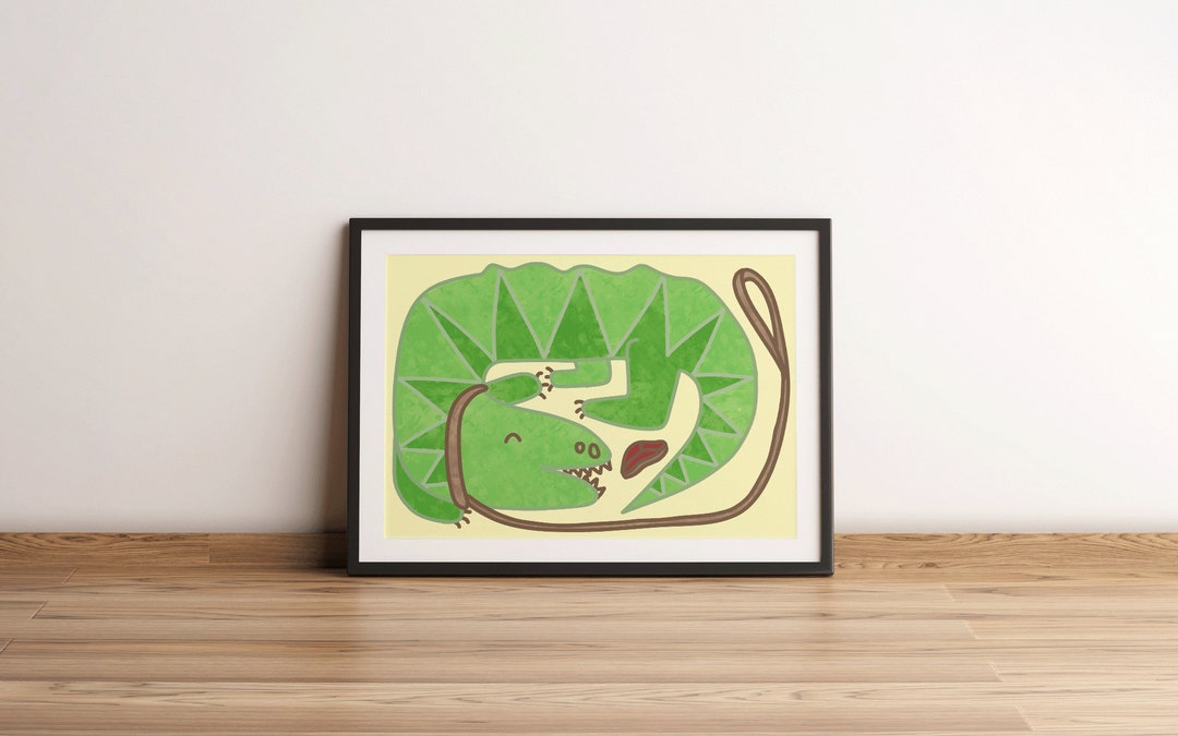 Crocodile Print, Kids Drawing, Cute Wall Art, Watercolor Classroom ...