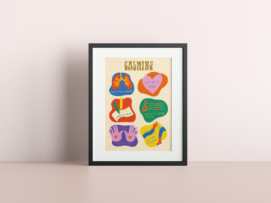 CALMING EDUCATIONAL POSTER (digital Print), Calming Poster, Wall Art ...