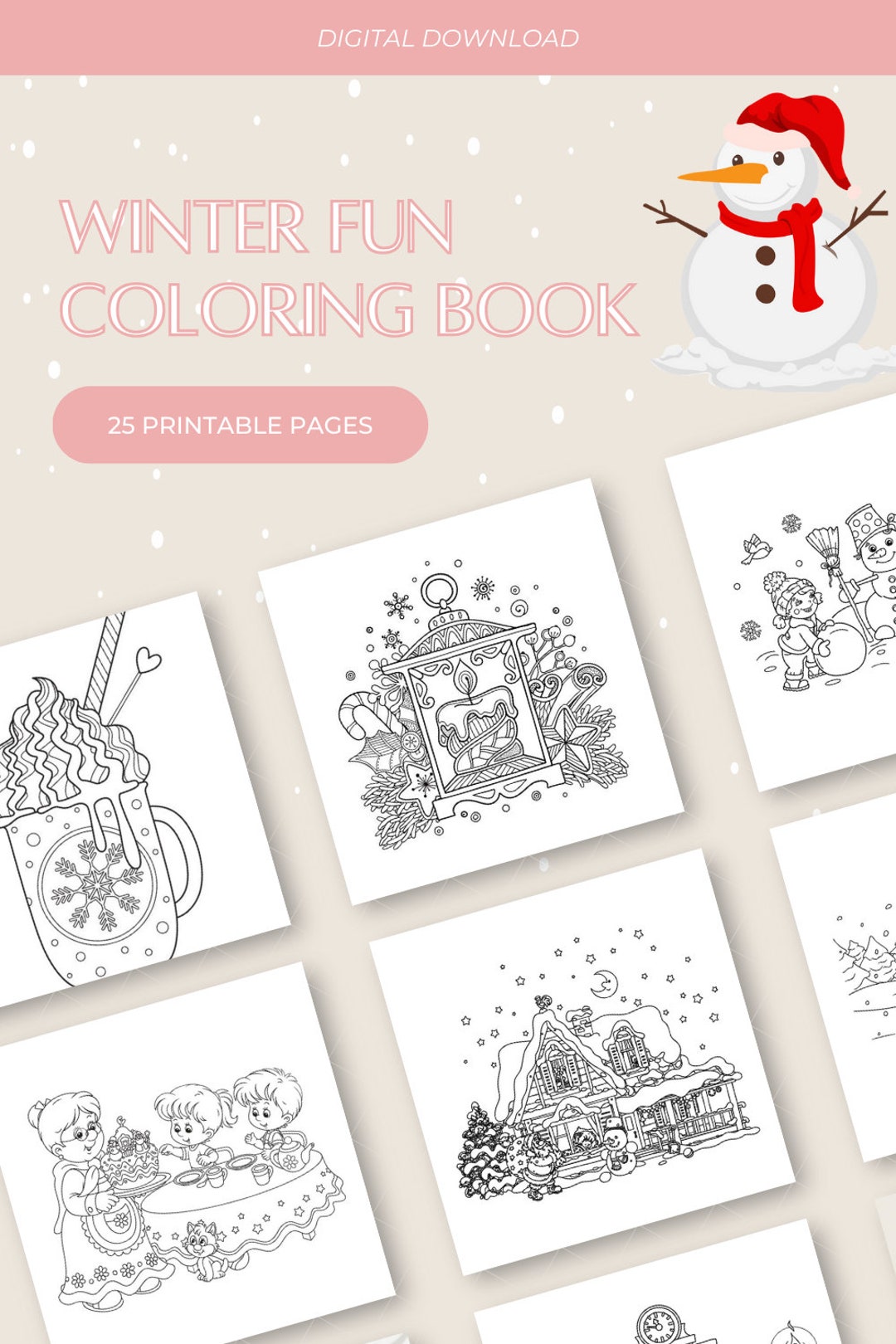 The Winter Coloring Book Ultimate Coloring Adventure for Your Little ...