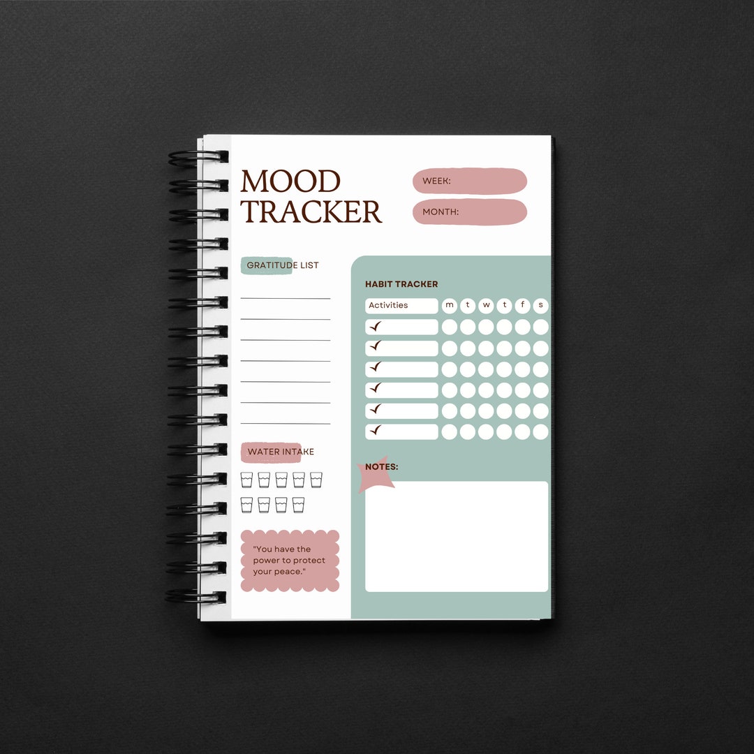 Mood Tracker Planner - Achieve Emotional Well-being and Boost ...