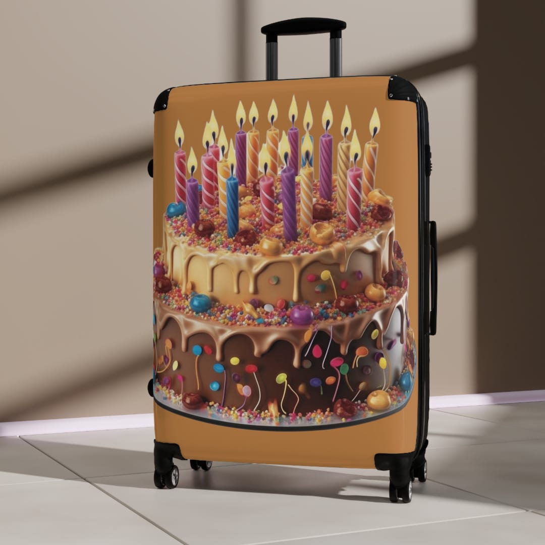 Cake Celebration Suitcase, Airline Airport Flying Luggage , Anniversary ...