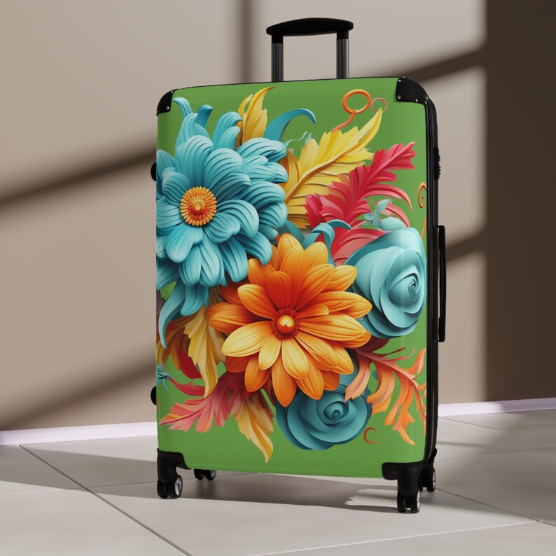 Floral Luggage, Airline Flying Suitcases, Travel Airport Luggage ...