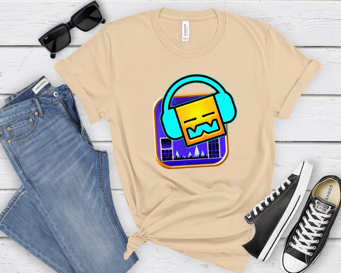 Geometry Dash Tshirt, Kids Geometry Dash Shirt, Birthday Boy Geometry ...