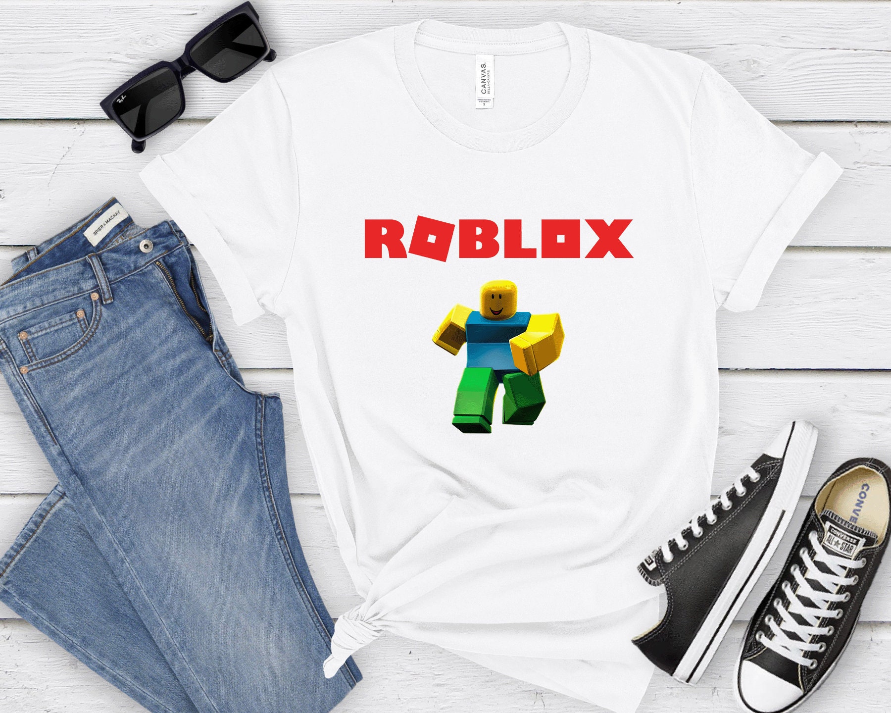 Roblox Noob Shirt, Roblox Boy Tshirt, Roblox Kids Tee, Roblox Birthday ...