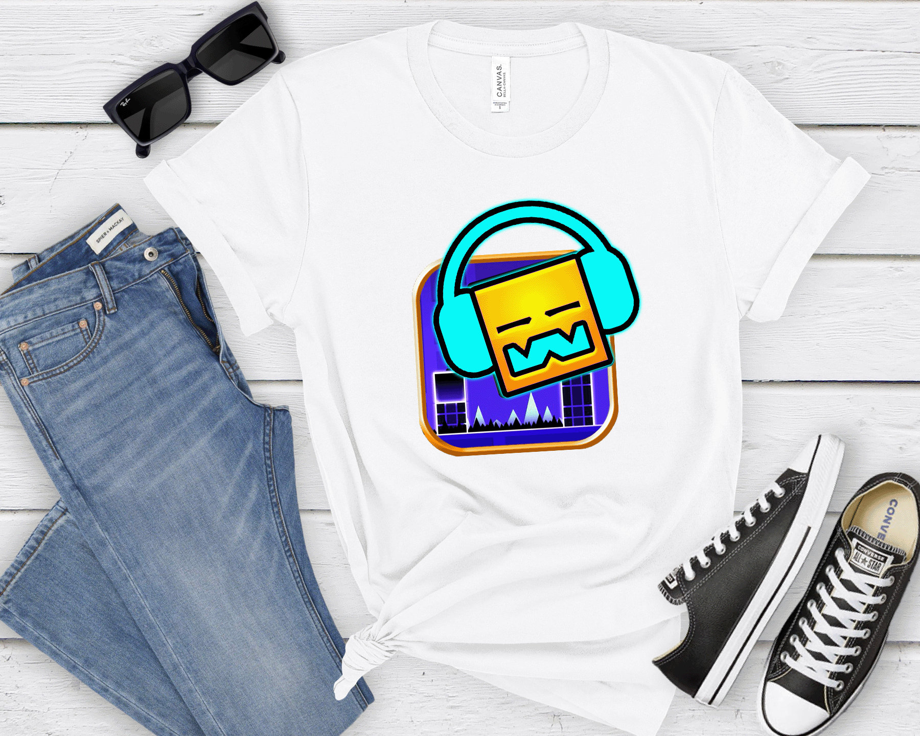 Geometry Dash Tshirt, Kids Geometry Dash Shirt, Birthday Boy Geometry ...