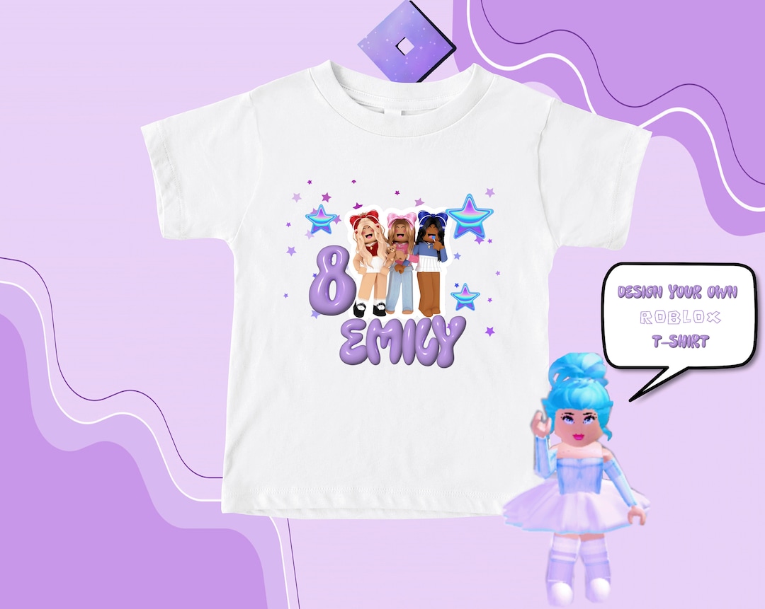 Custom Roblox Birthday Girl Shirt, Personalized Roblox Tshirt, Girls ...