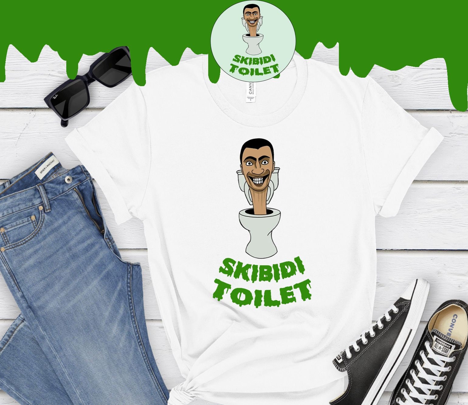 Skibidi Toilet Shirt, Skibidi Toilet Party Tshirt, Skibidi Toilet Meme ...