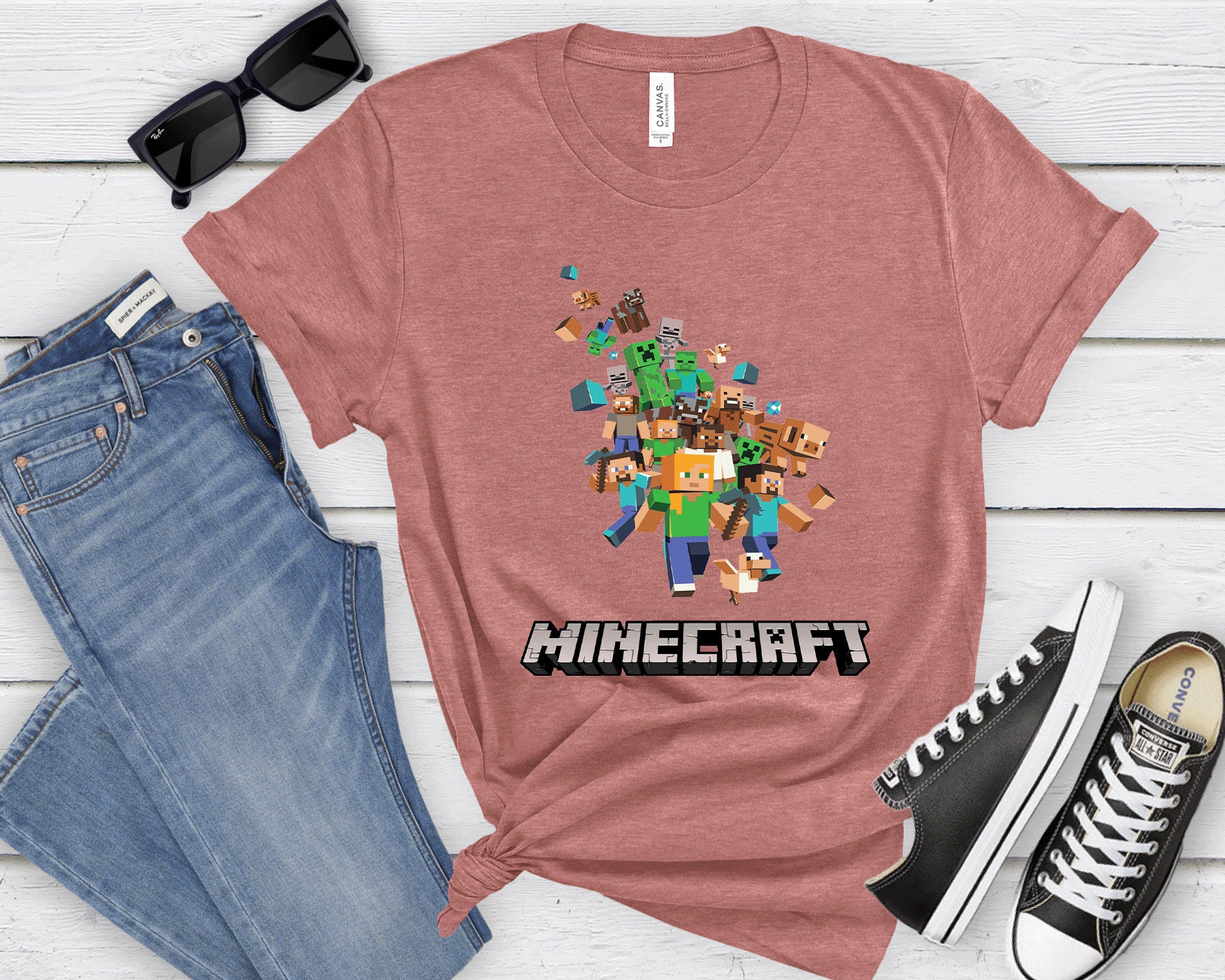 Minecraft Tshirt for Kids, Minecraft Birthday Shirt, Boys Minecraft Tee ...