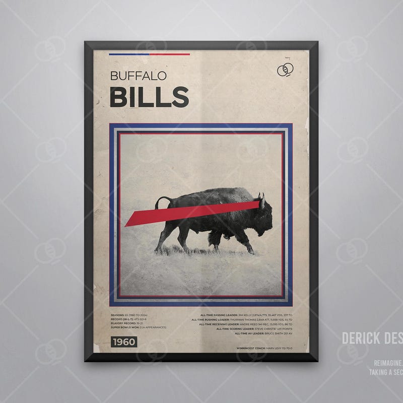 Buffalo Bills Poster - Etsy
