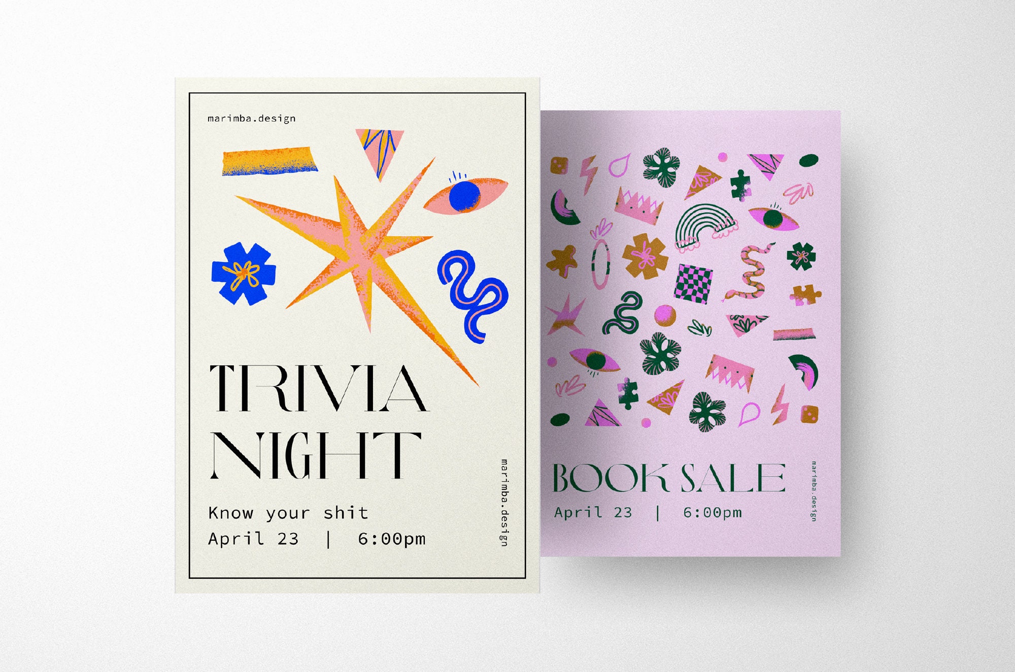 40 Vector Shapes and Patterns | Wacky & Whimsical Asset Pack| Digital ...