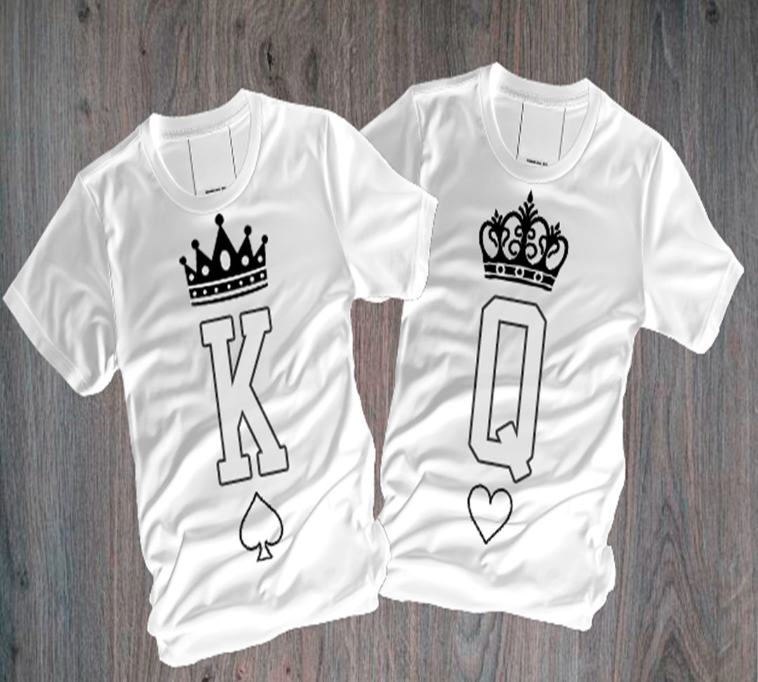 King Queen Shirts, King and Queen T-shirts, Matching Shirts, Christmas ...