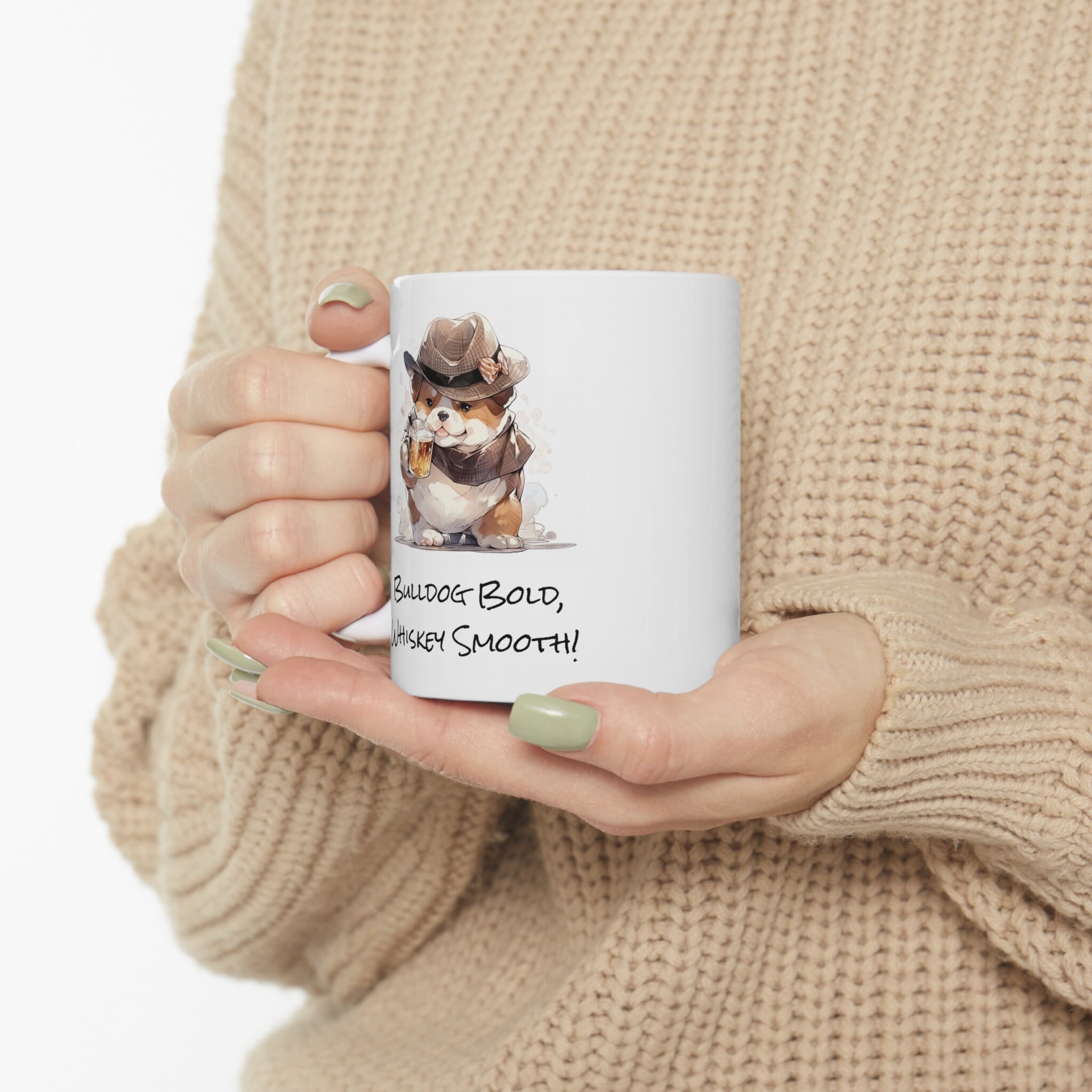 Bulldog Bold Whiskey Smooth Humorous Ceramic Mug for Dog & - Etsy