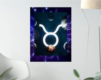 Taurus Digital Download Astrology Zodiac Star Sign Sun Moon Rising ...