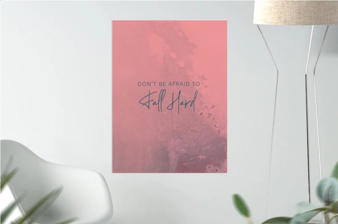 FALL HARD Digital Poster - Etsy