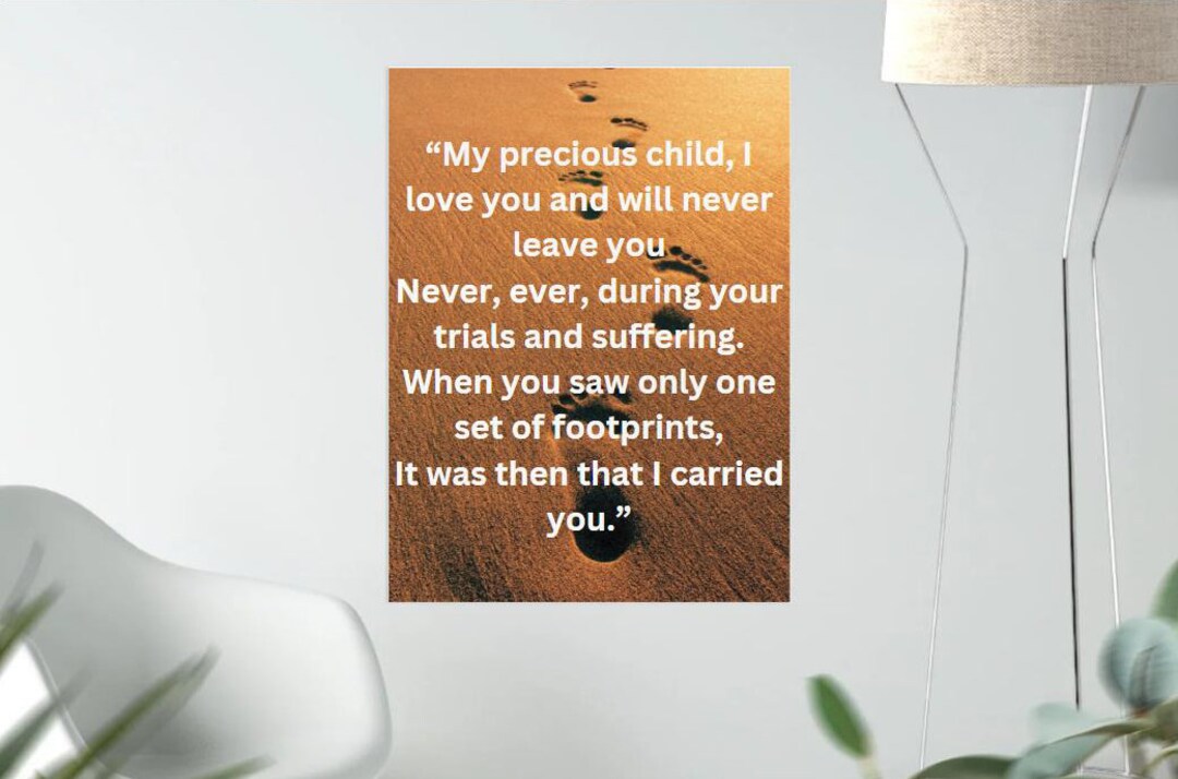 FOOTPRINTS Digital Poster - Etsy