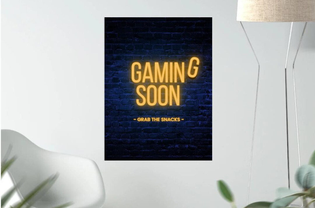 GAMING Digital Poster - Etsy
