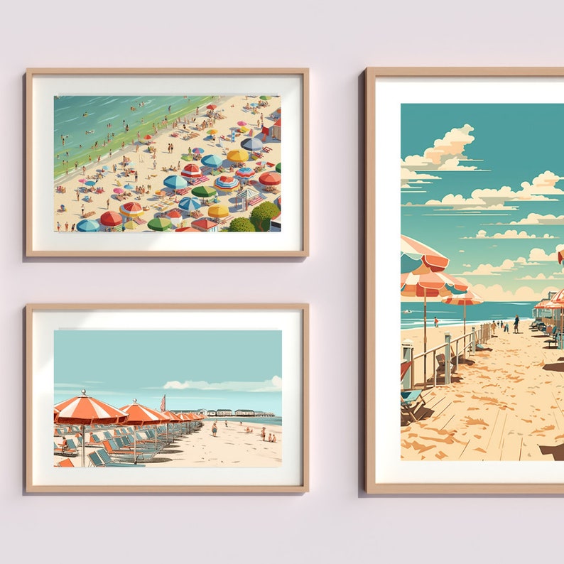 Digital Download, Printable Beach Summer Poster PNG File -- Home Decor ...