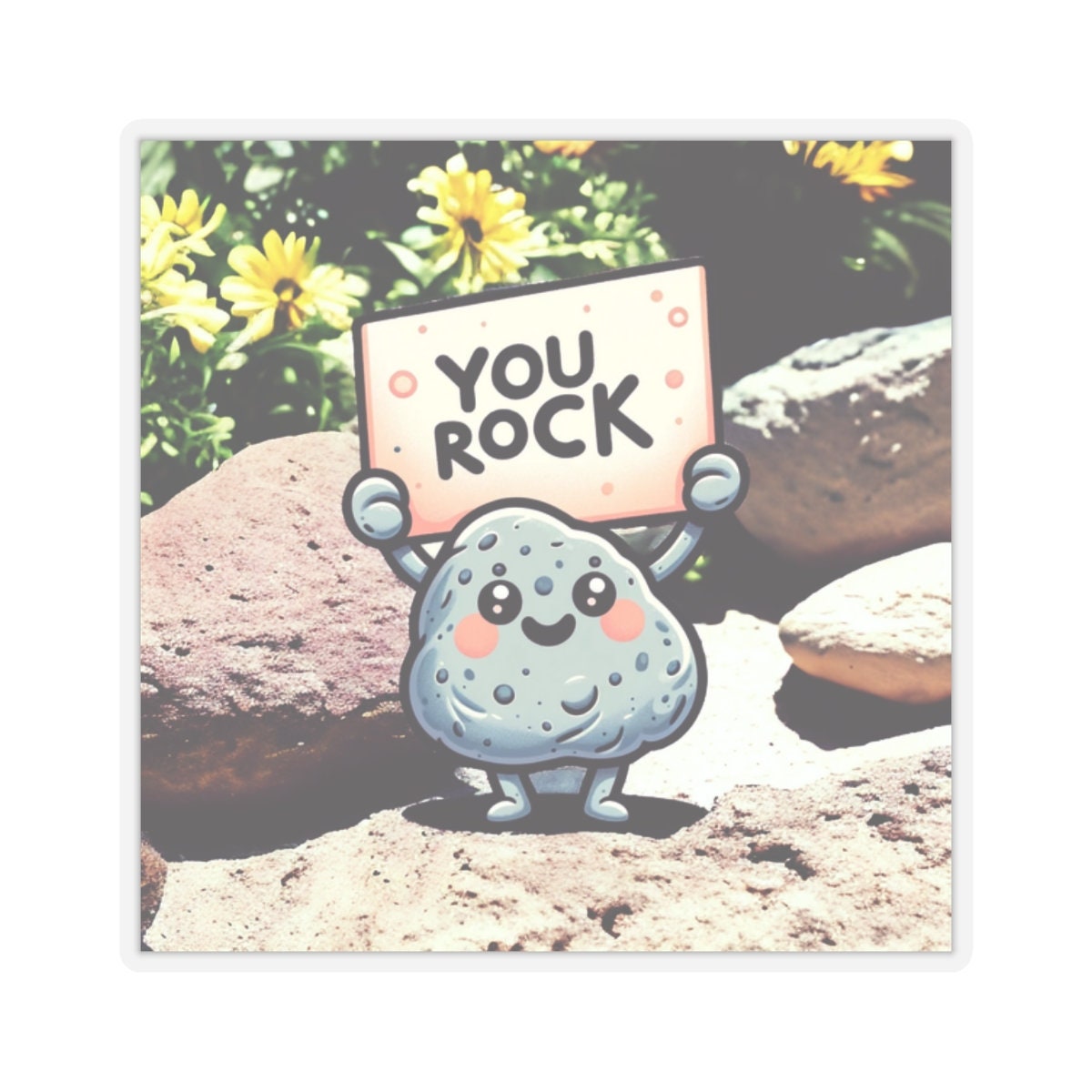 You Rock Vinyl Sticker // Cute Sticker // You Rock Sticker - Etsy
