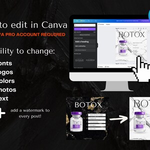 100+ Botox and Filler Instagram Templates | LUXURY Black & White ...