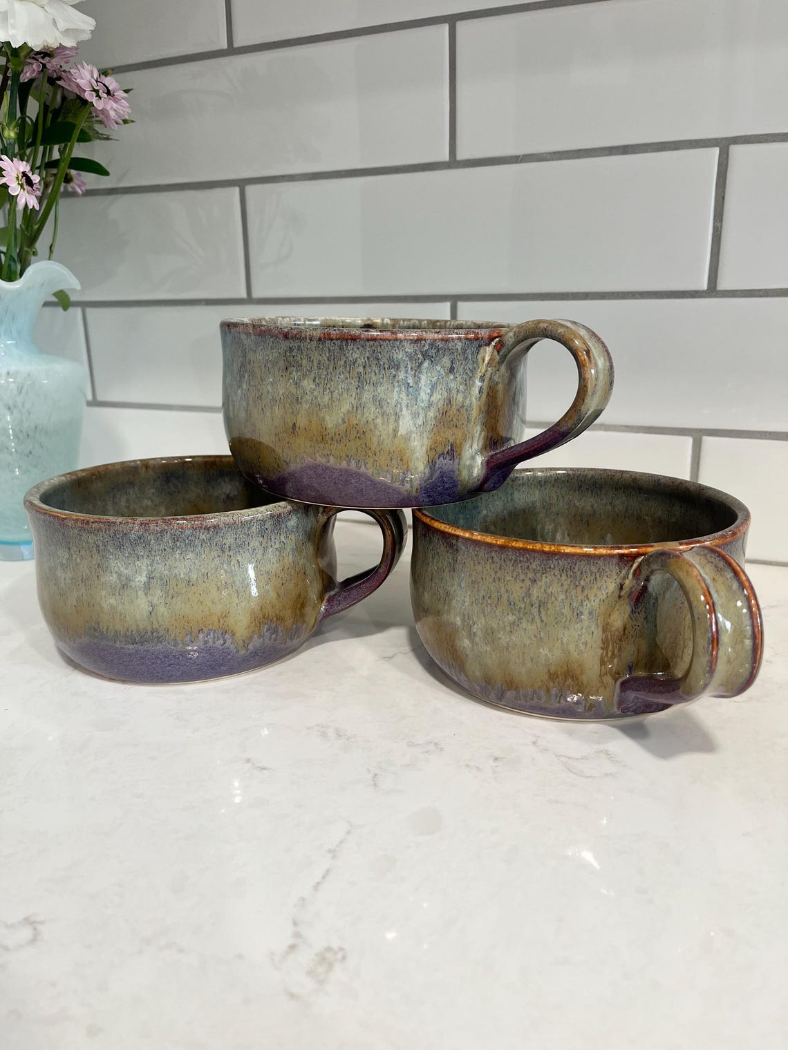 Soup or Chili Ceramic Mug With Handle, Handmade Pottery by Maisical ...