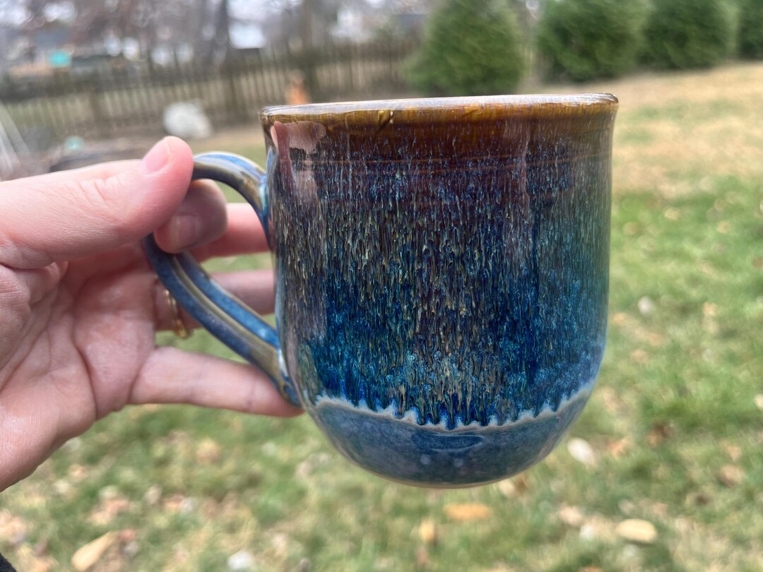 Big Blue Mug, Handmade Pottery and Ceramics by Maisical Studios - Etsy