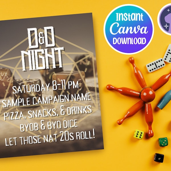 Dnd Flyer - Etsy