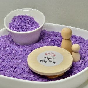 Purple Sensory Rice Base / Sensory Bin / Messy Play / Early Years ...