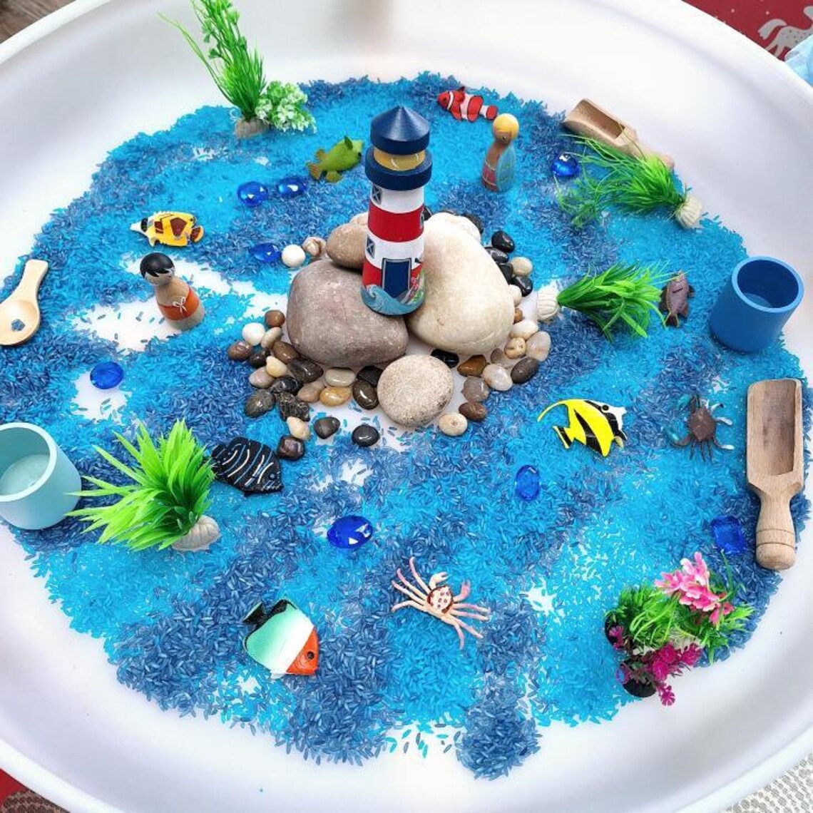 Sky Sensory Rice Base / Sensory Bin / Messy Play / Early Years ...