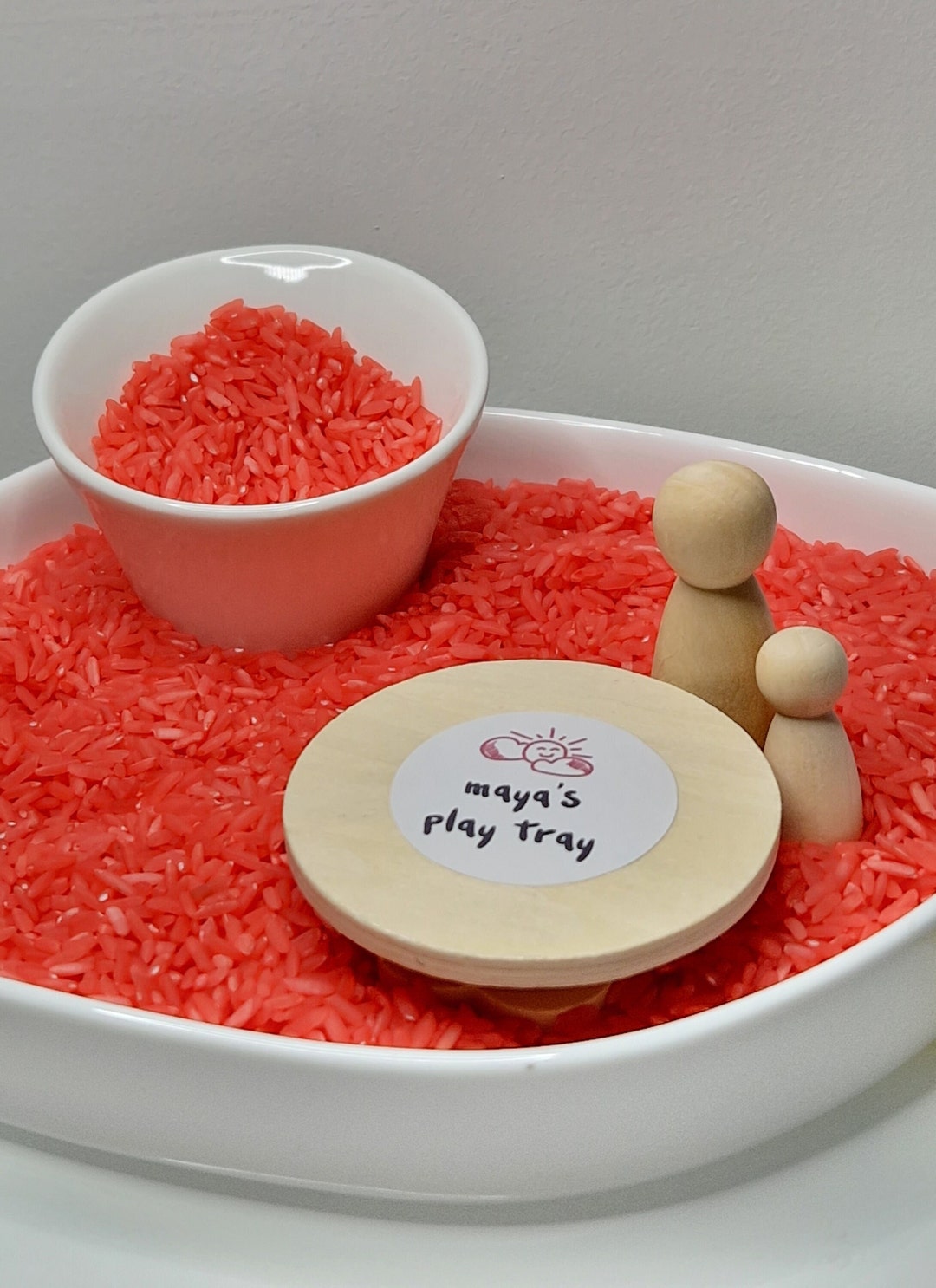 Red Sensory Rice Base / Sensory Bin / Messy Play / Early Years ...