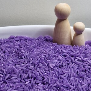 Purple Sensory Rice Base / Sensory Bin / Messy Play / Early Years ...