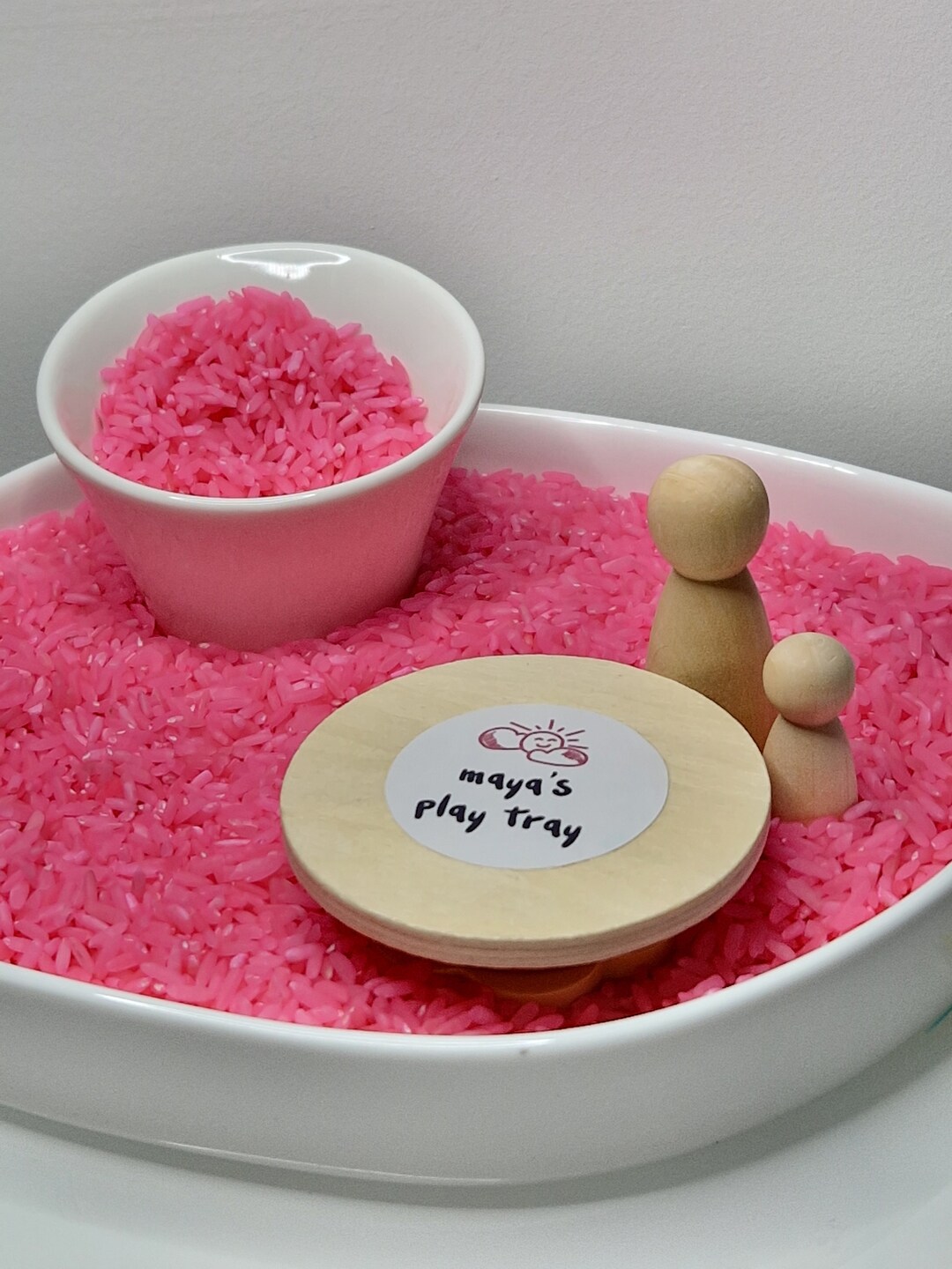 Pink Sensory Rice Base / Sensory Bin / Messy Play / Early Years ...