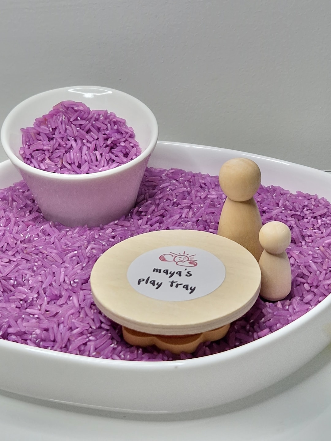 Violet Sensory Rice Base / Sensory Bin / Messy Play / Early Years ...