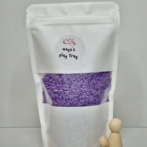 Purple Sensory Rice Base / Sensory Bin / Messy Play / Early Years ...