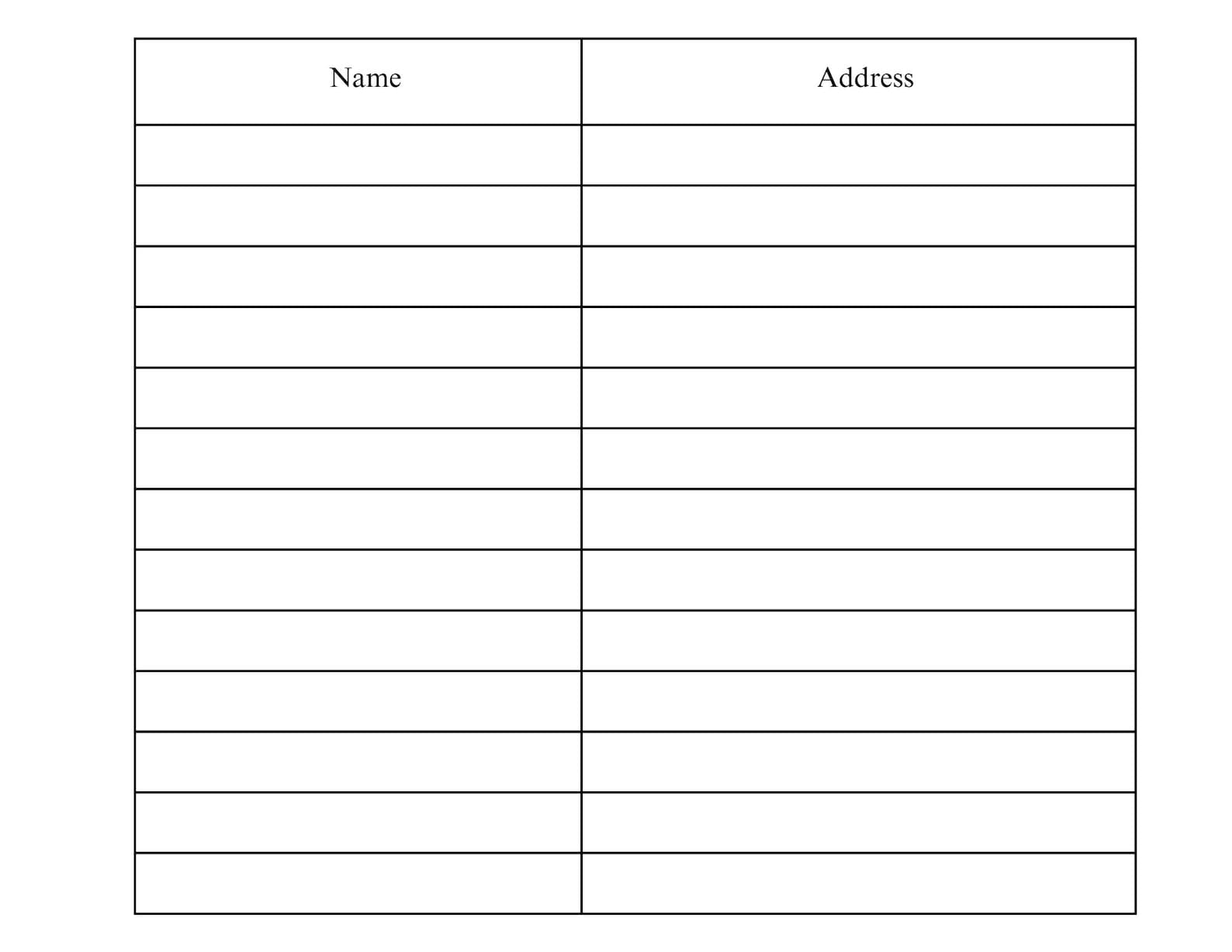 Printable Sign-in Sheet Digital Download Name/address - Etsy
