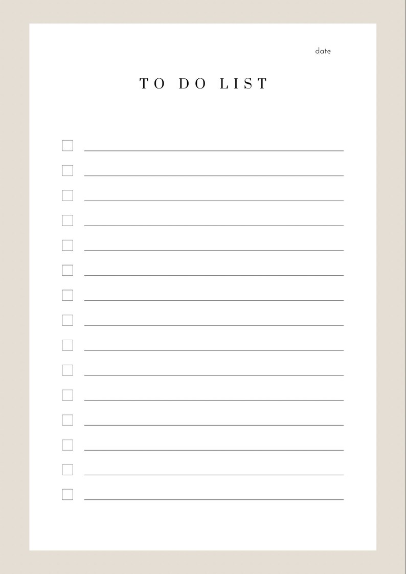 Digital to Do List - Etsy