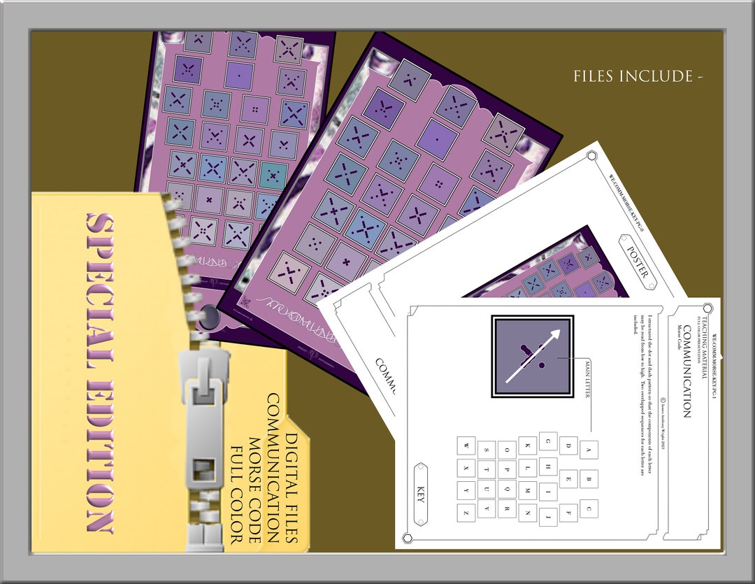 Communication - Morse Code - Special Edition - Full Color Version - Etsy