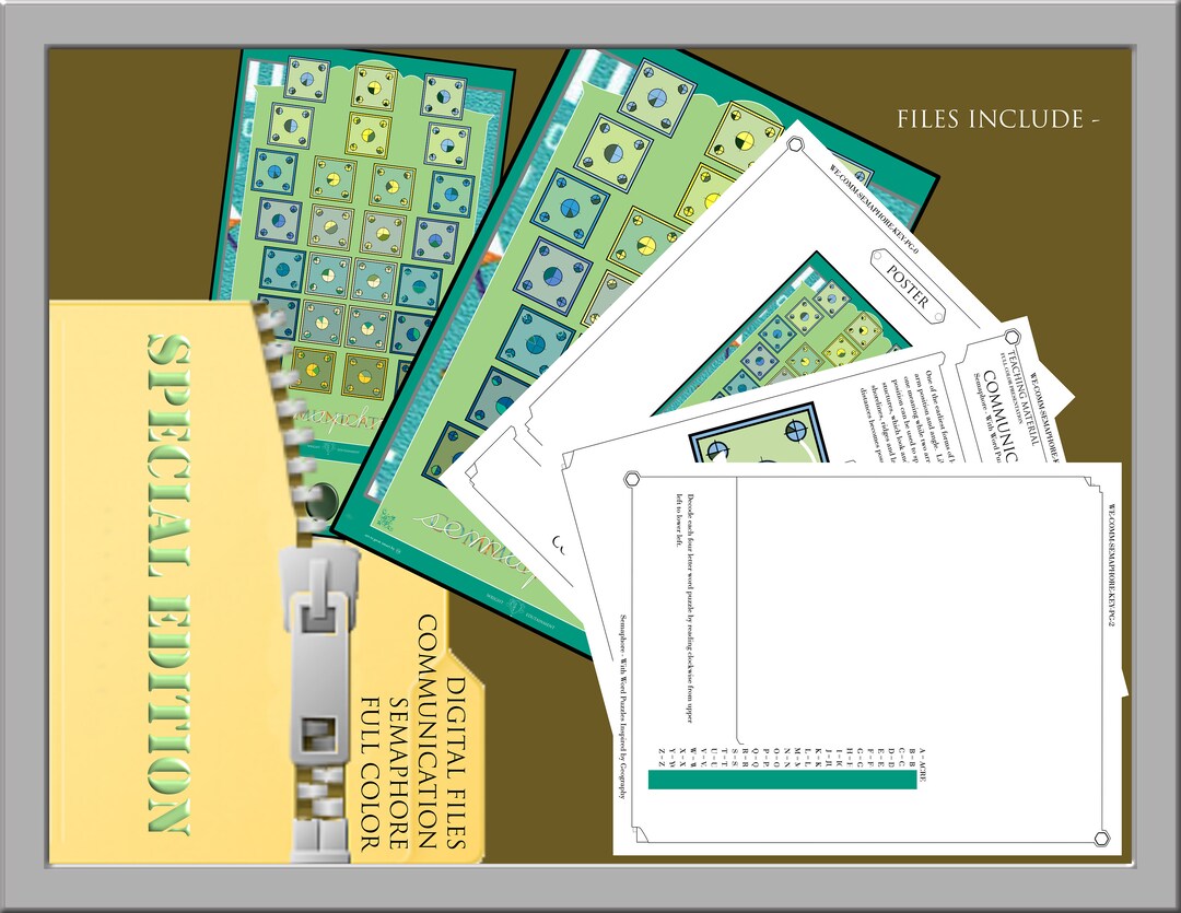 Communication - Semaphore - Special Edition - Full Color Version - Etsy