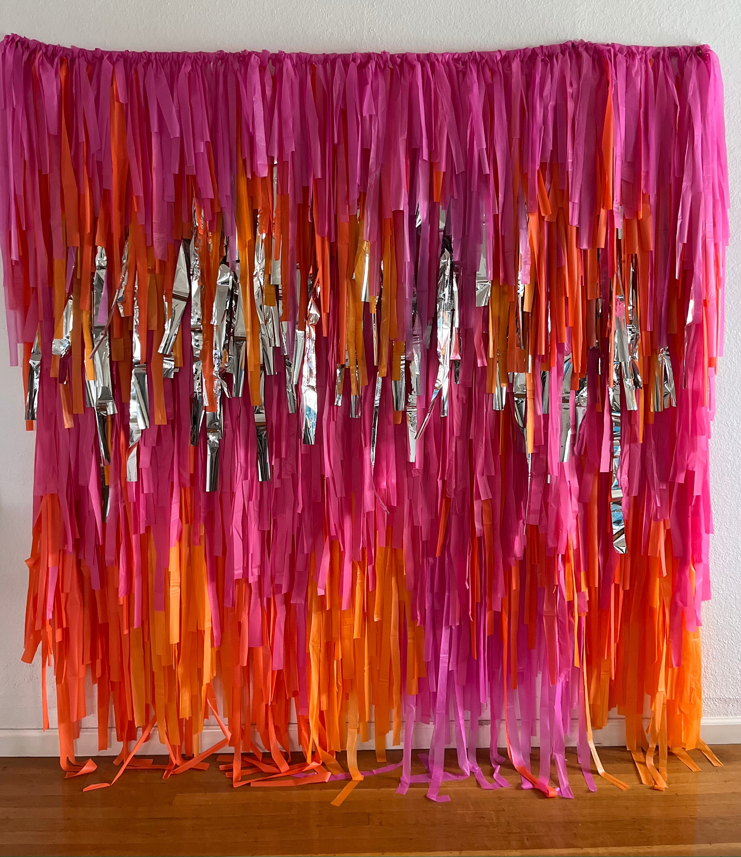 Streamer Wall Backdrop Wedding Photo Backdrop Streamer Wall Bach Party ...